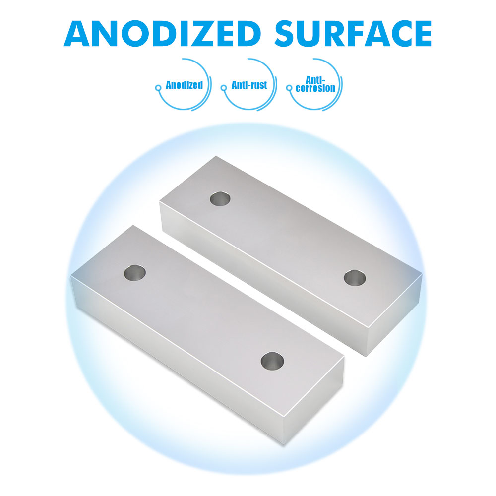 20x Soft Jaws Standard Machinable Aluminum For Kurt 6" Vise Jaws of 6 x ...